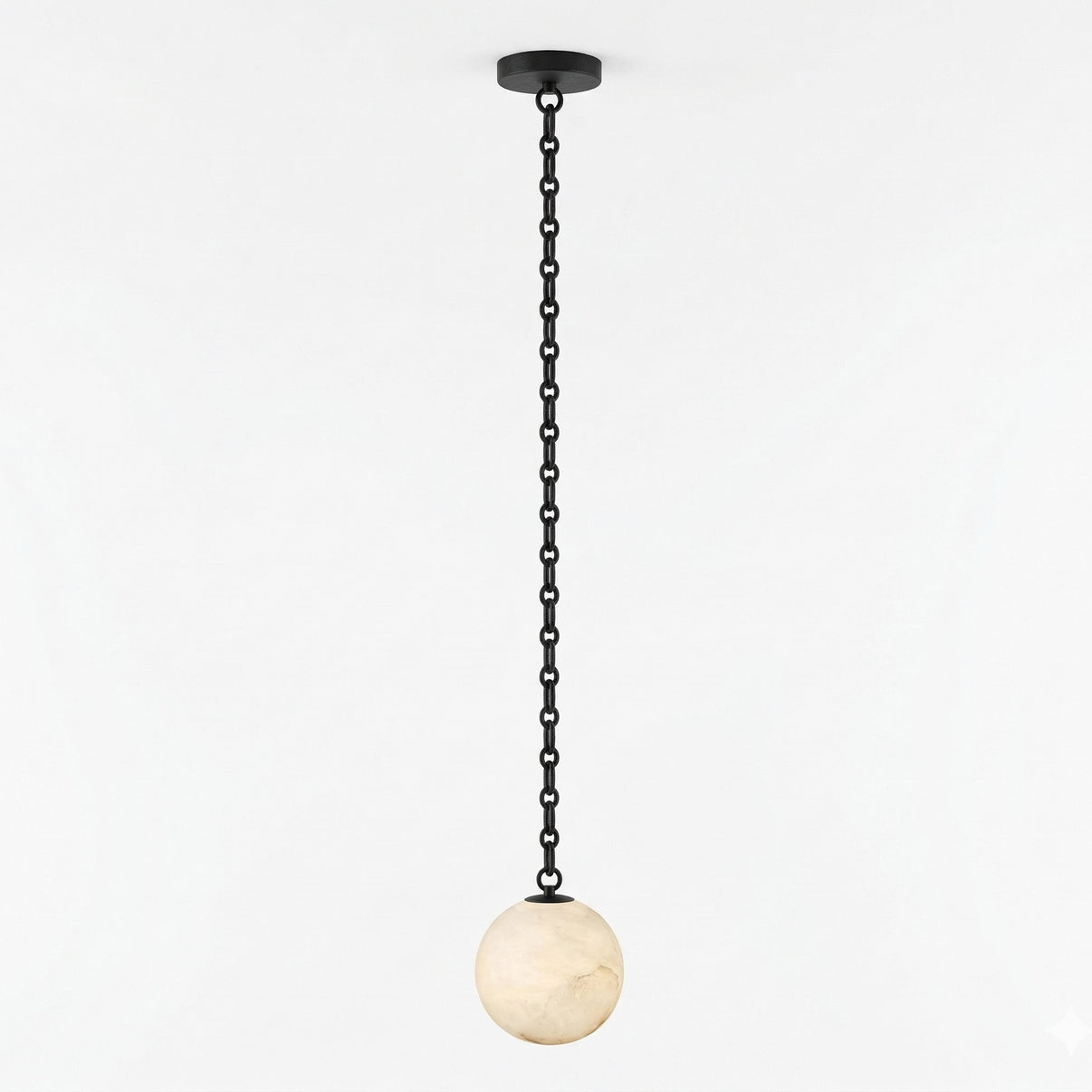 Industrial Alabaster Orb Chain Chandelier – DazzlingMen